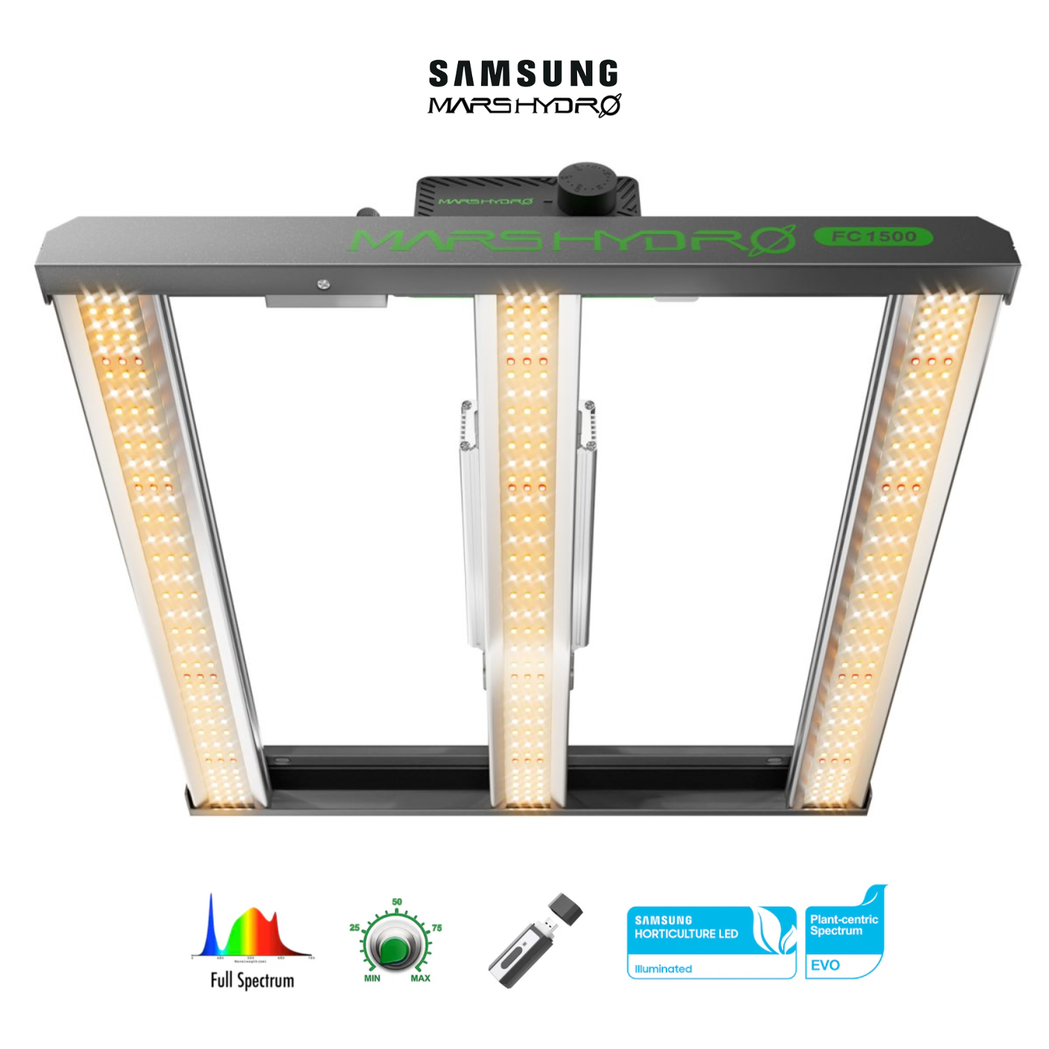 Mars Hydro FC1500 EVO LED Grow Light (iConnect Edition) – ledgrowstore ...