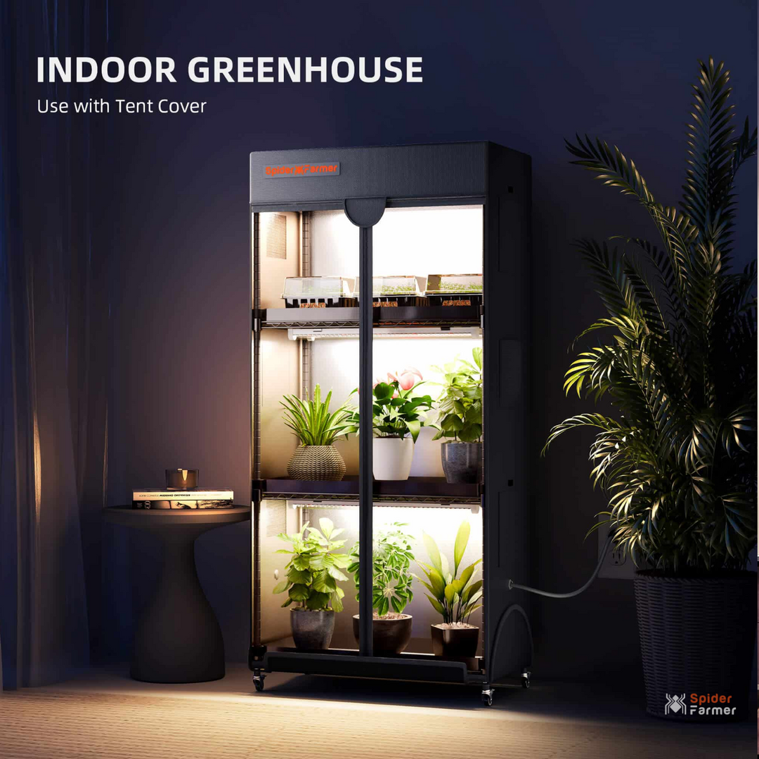 Spider Farmer 4 Tier Microgreen Plant Stand & Grow Lights ...