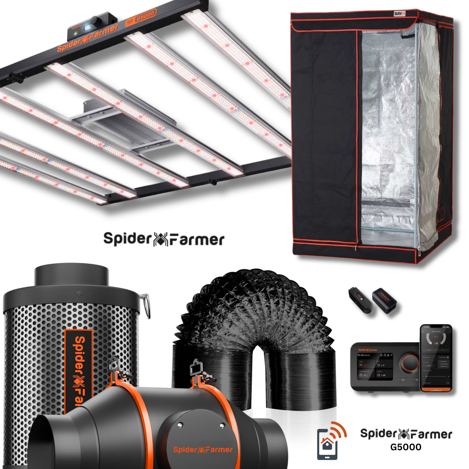 Spider Farmer G5000 Smart Grow Tent Kit – ledgrowstore.co.uk