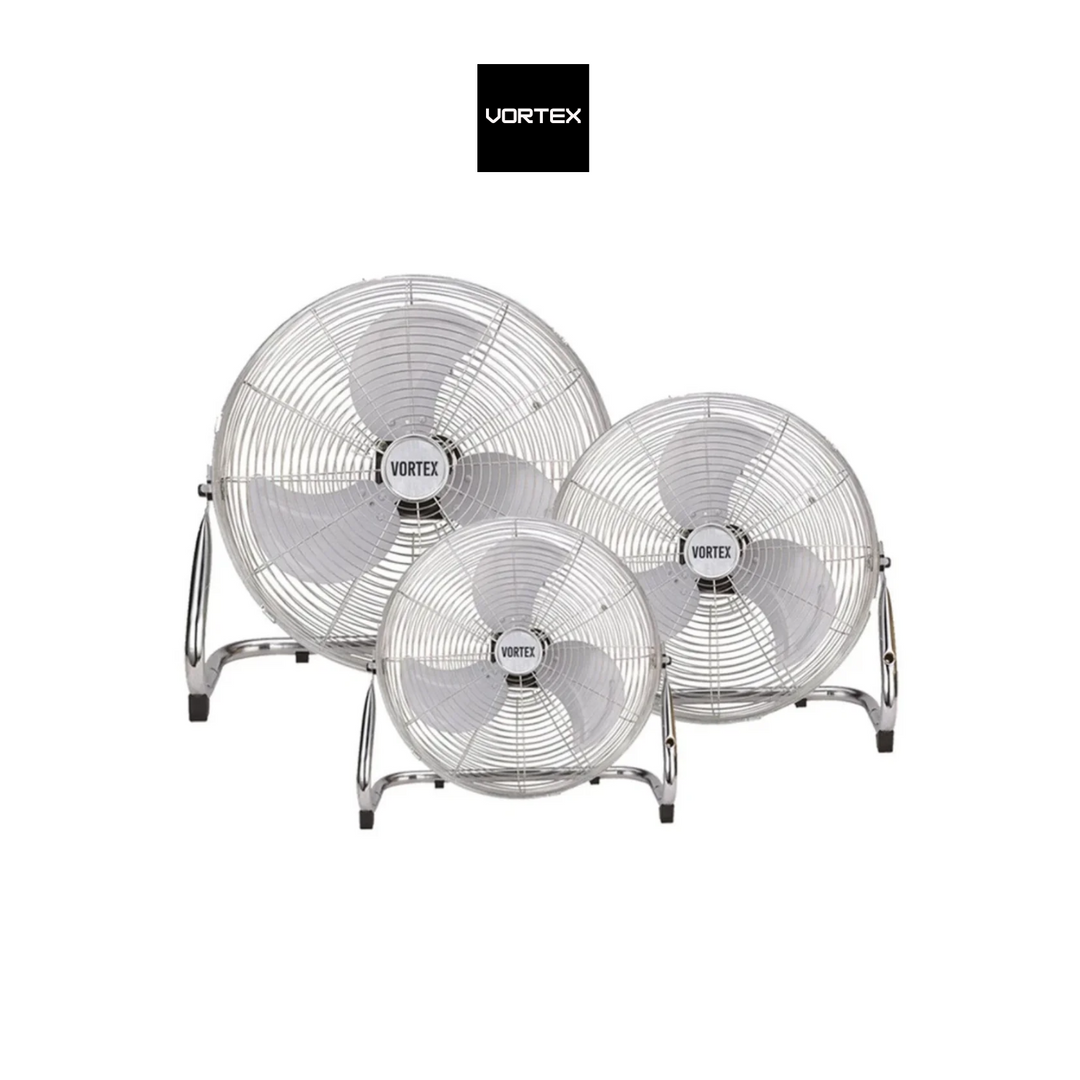 Vortex Chrome Floor Fan – ledgrowstore.co.uk